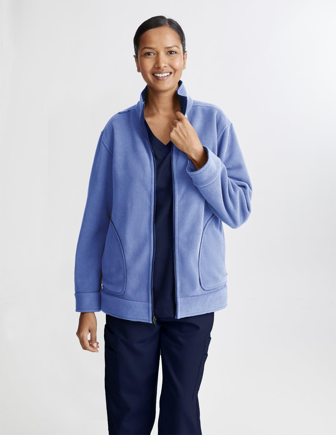Womens Reversible Fleece Jacket - Care+Wear Development